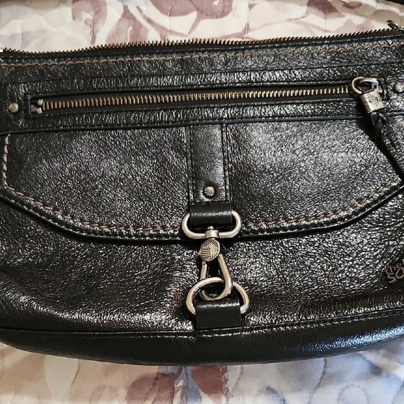 The Sak | Bags | Reserved Nwot The Sak Black Leather Shoulder Bag ...